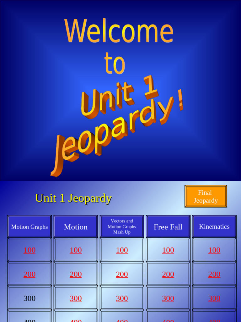 Unit 1 Kinematics Review Pdf Kinematics Acceleration
