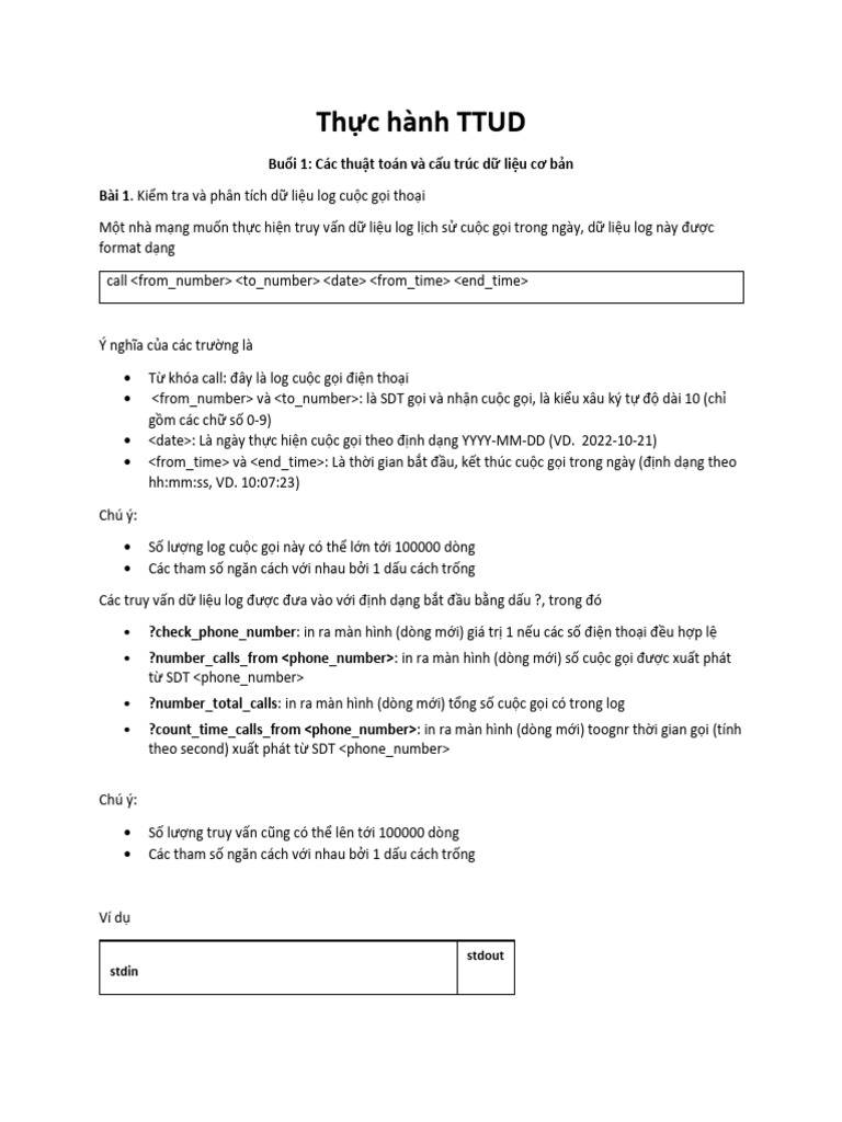 Thuc hanh TTUD | PDF