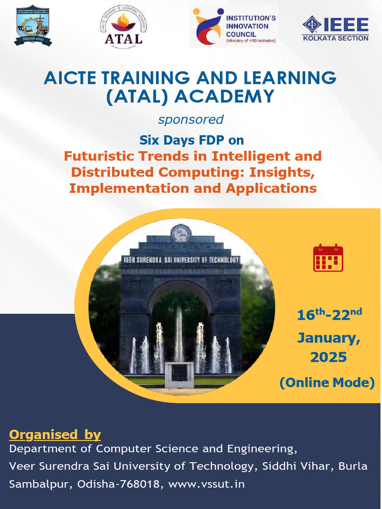 AICTE_ATAL_FDP_VSSUT2024 | PDF | Engineering | Computing