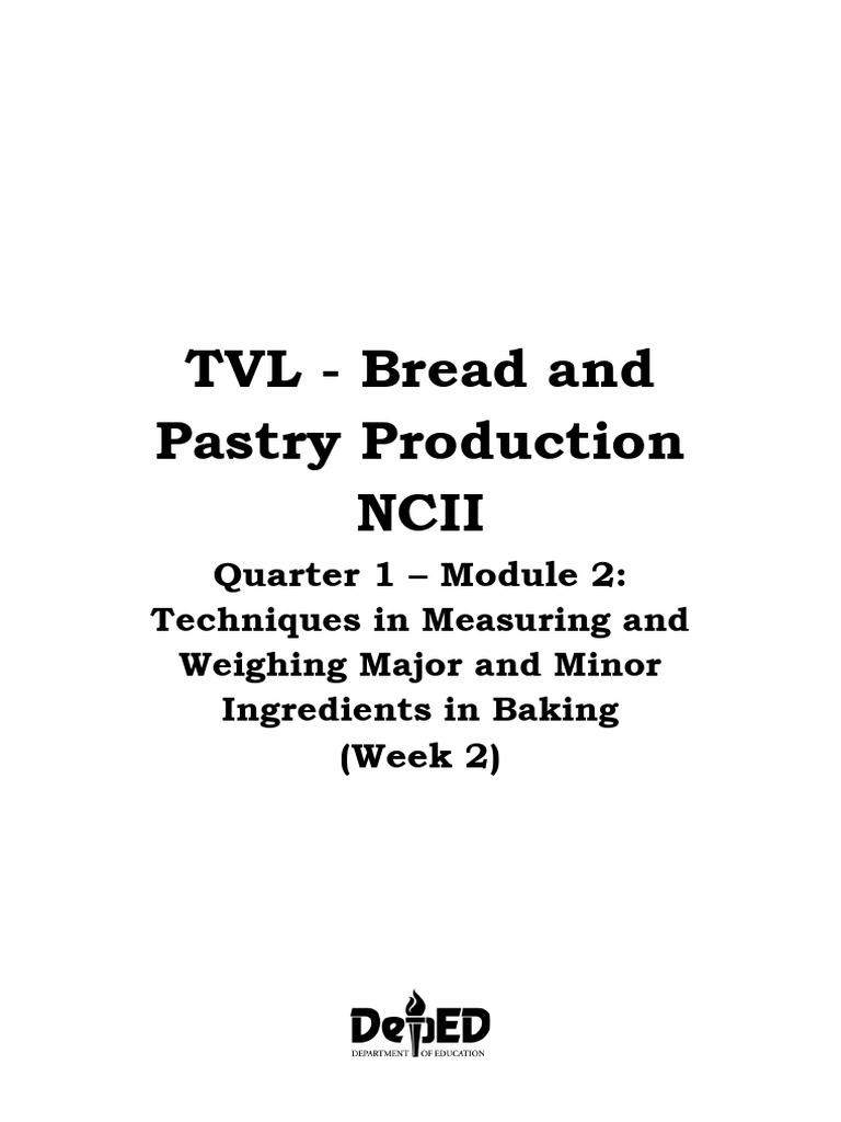 TVL-BPP_Q1M2 | PDF | Flour | Breads