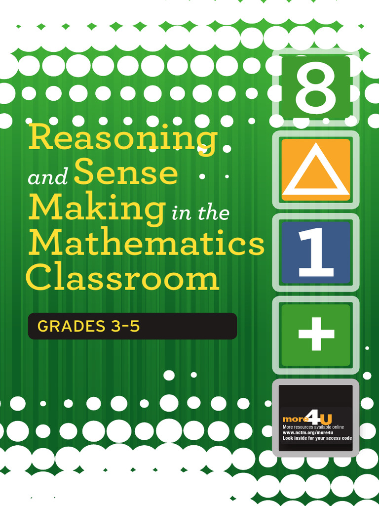 Reasoning Sense Making Mathematics M o o R S S A L C: and in The | PDF ...