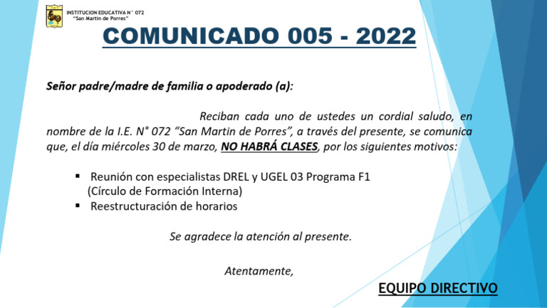 Comunicado 005-2022 PPFF | PDF