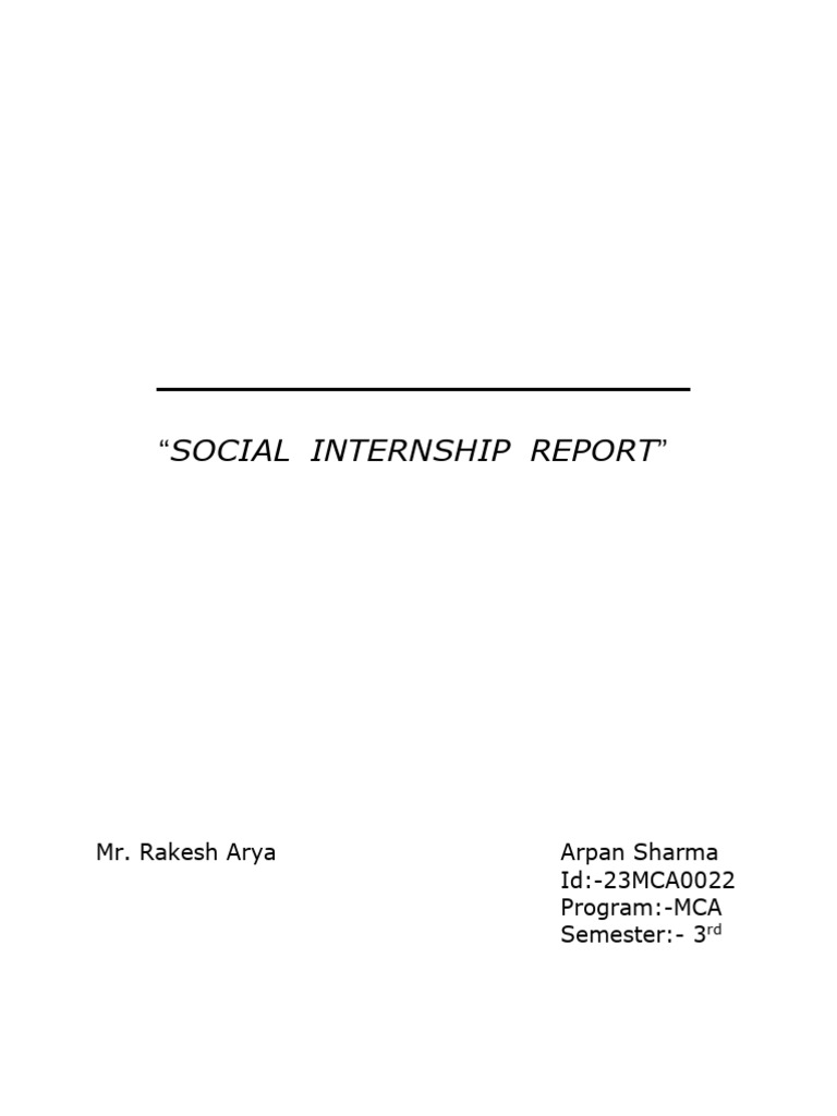 Social Internship Report: Unnatii Trust | PDF | Literacy