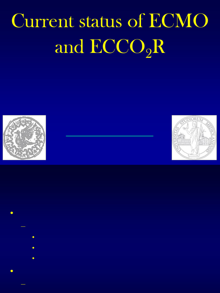 Pesenti_ecco and Ecmo | PDF | Respiratory System | Health Care