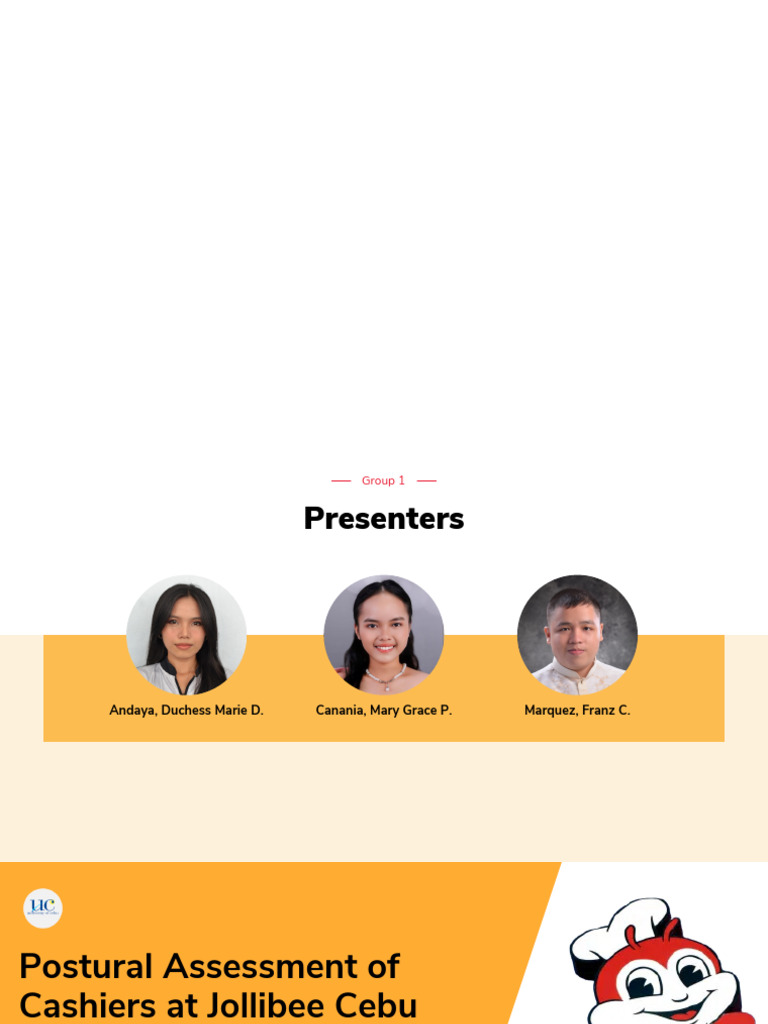 Ergonomic Assessment of Jollibee Cashiers | PDF | Human Factors And Ergonomics | Workplace