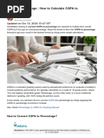 CGPA Conversion | PDF