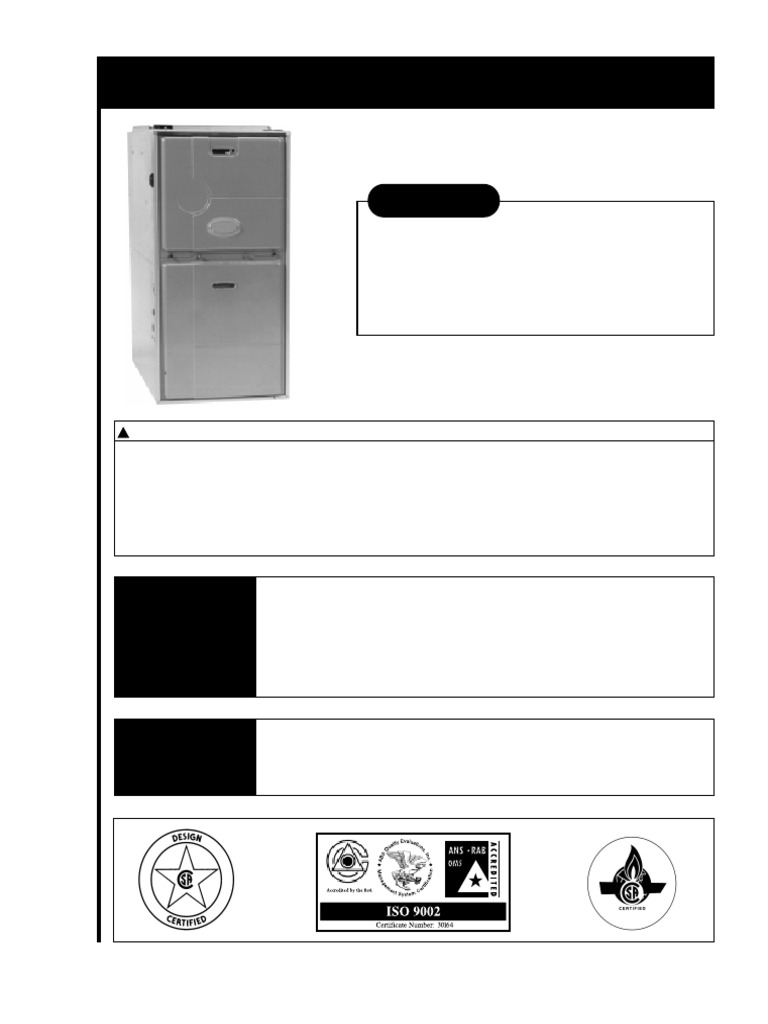 Installation_instruction_Rheem_RGFD_en | PDF | Duct (Flow) | Combustion