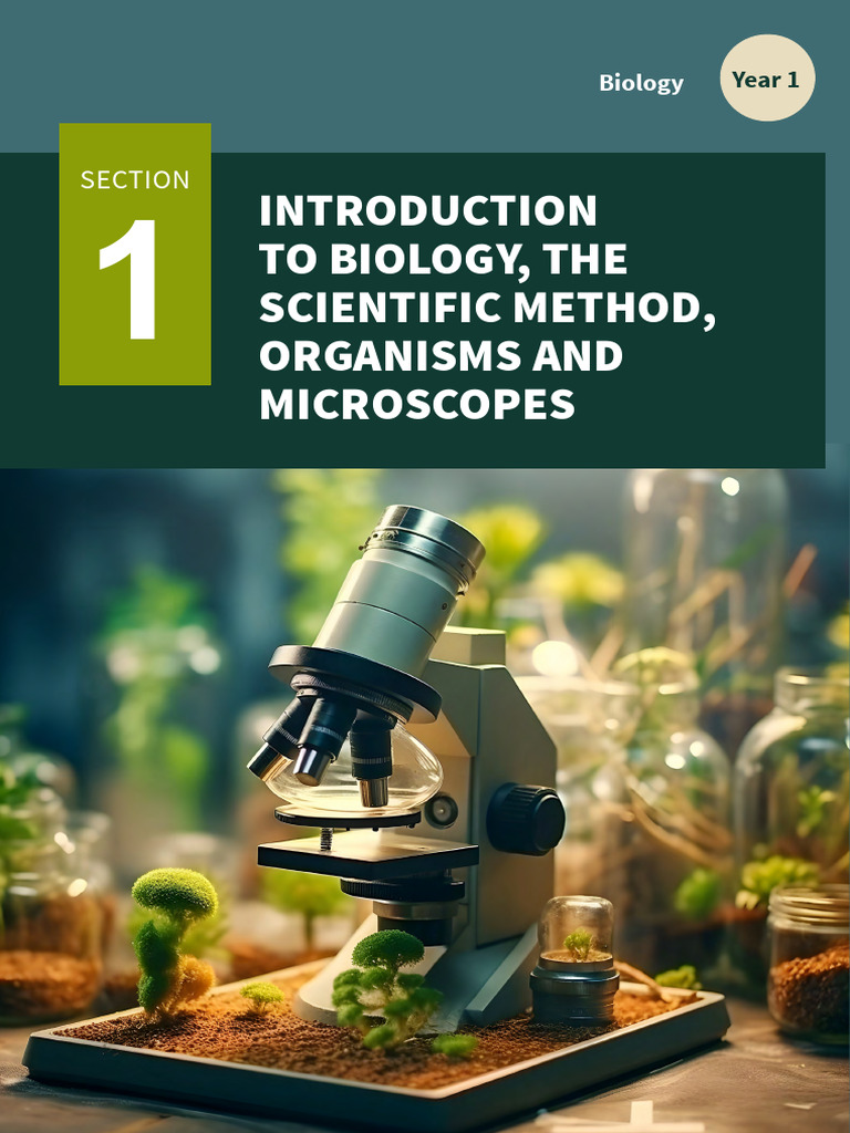 LM Biology Section 1 LVersion | PDF | Staining | Inductive Reasoning