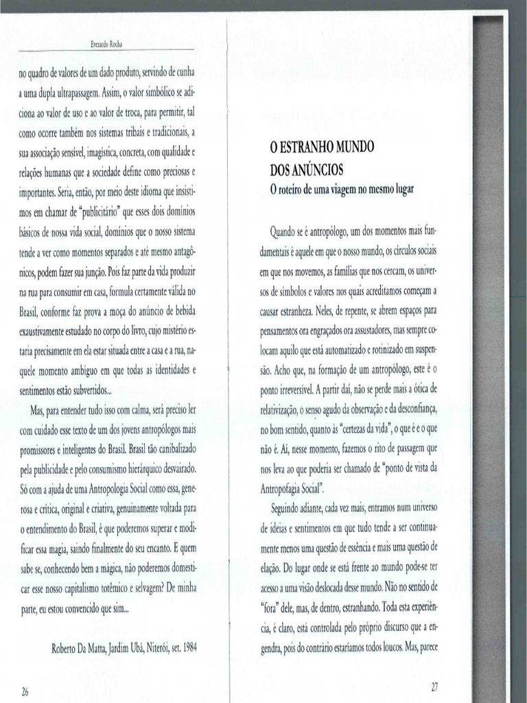 EVERARDO ROCHA - O estranho mundo dos anúncios | PDF