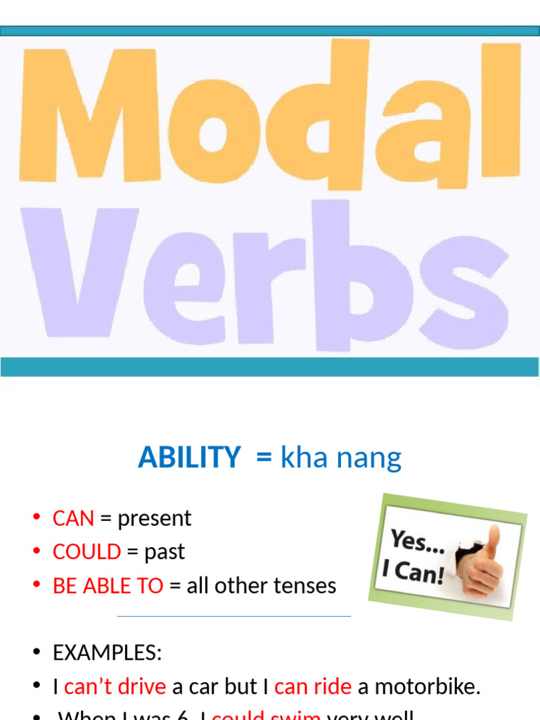 Modal Verbs Grammar Guides - 87469 | PDF