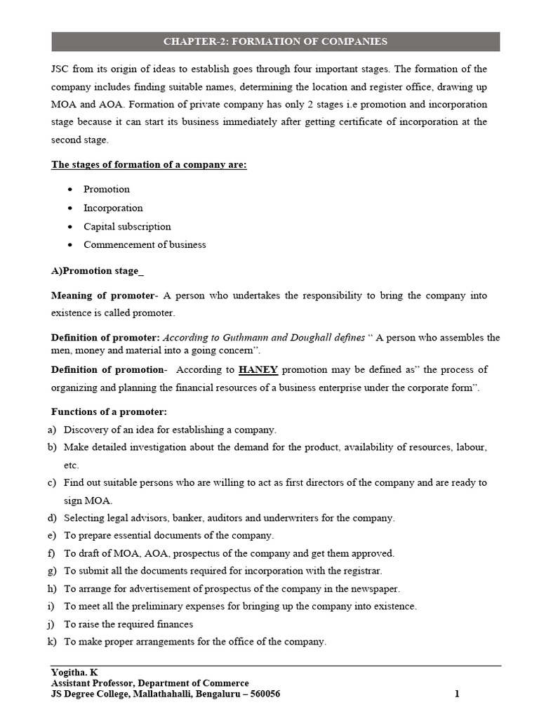 Corporate law Unit 2 | PDF | Domain Name Registrar | Prospectus (Finance)