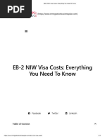 NIW Reference Letter Guidelines | PDF