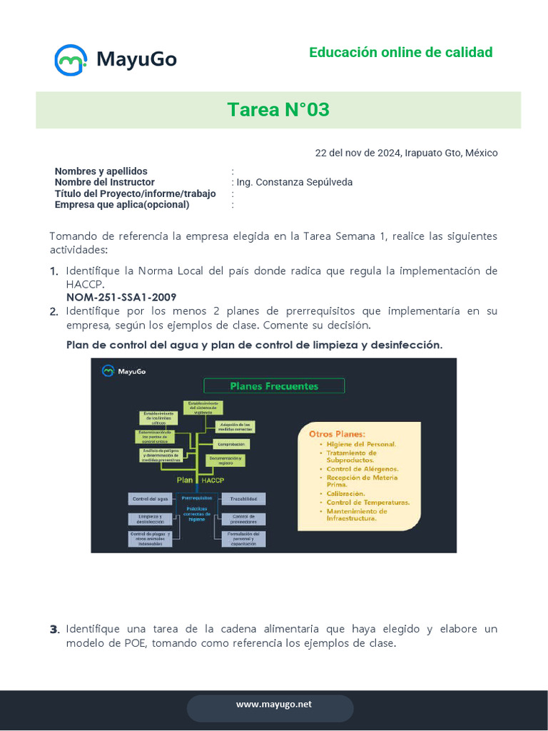 Tarea 3 - BPM y HACCP (Reparado) | PDF | Leche | Análisis de Riesgo y Puntos Críticos de Control
