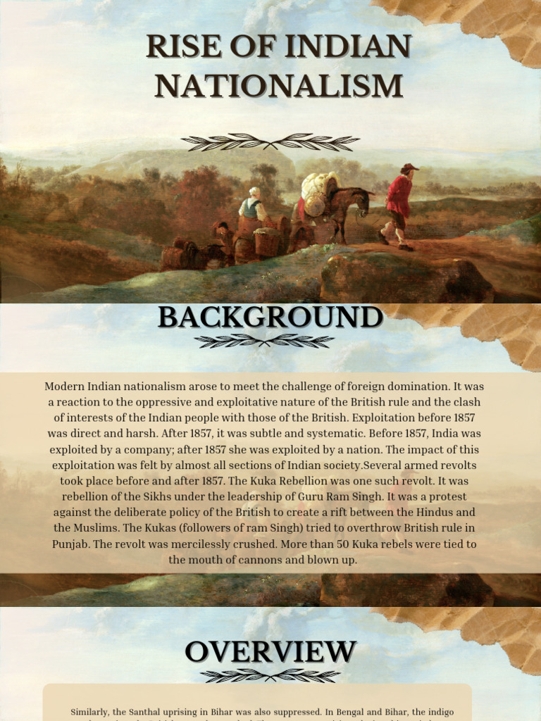 Rise of Indian Nationalism Explained | PDF | British Raj | Nationalism