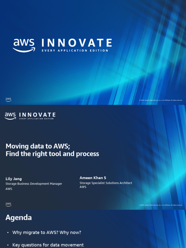 Slides Moving Data To AWS Find The Right Tool and Process | PDF ...