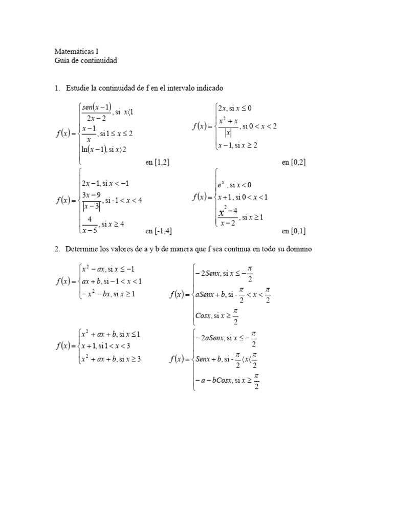 Guía de continuidad | PDF