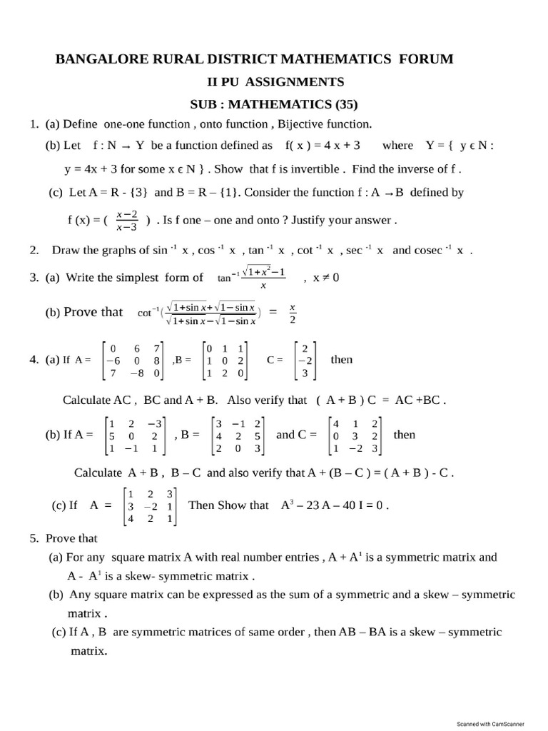 BBL II PU Assignment 2024-25 | PDF