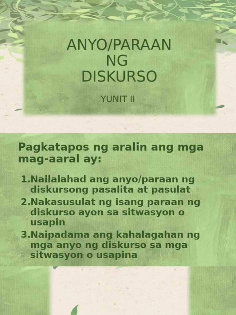 Fil112 Yunit 2 | PDF