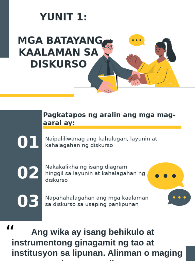 FIL 112 - Yunit 1 | PDF