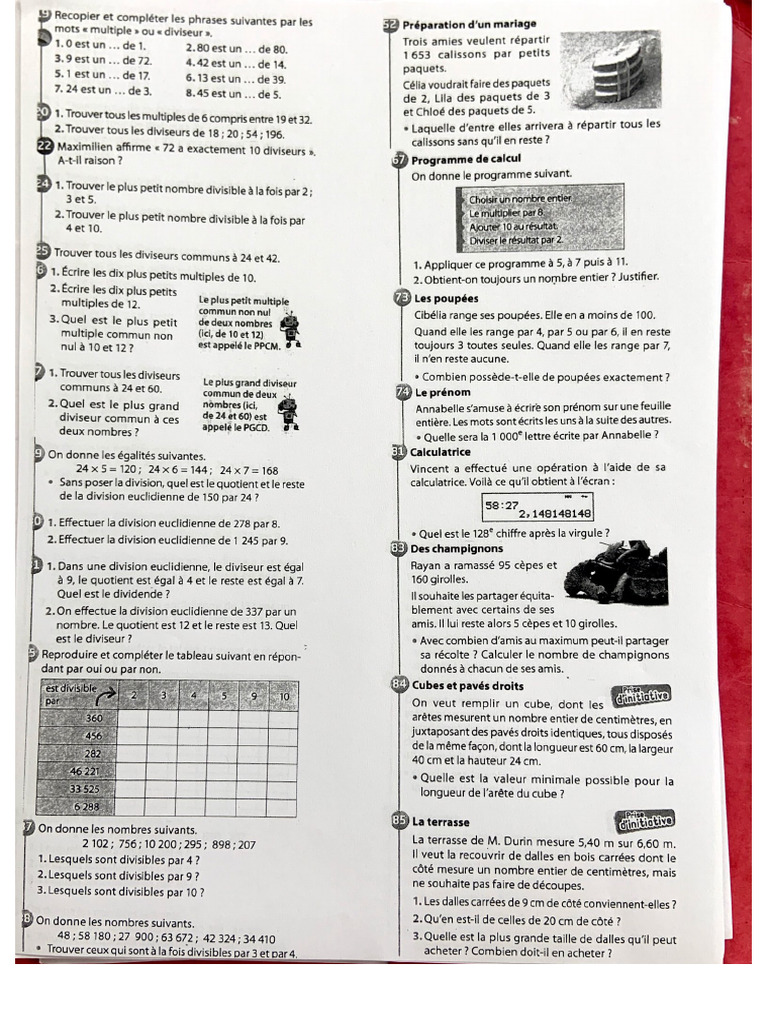 Exo Division 5eme | PDF