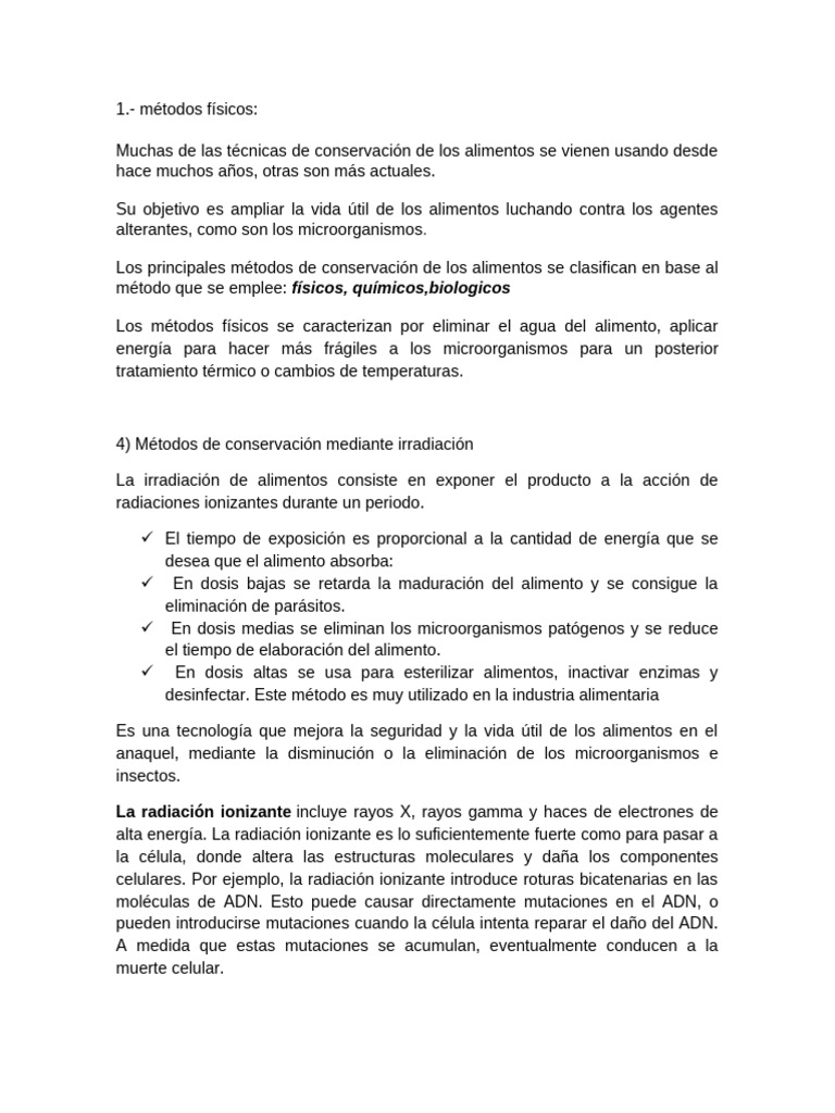 Esquema Control Fisico | PDF | Ultravioleta | Radiación