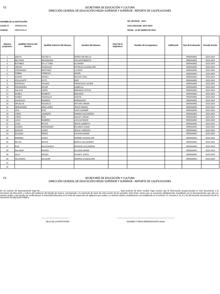 Formato f2 Listo | PDF