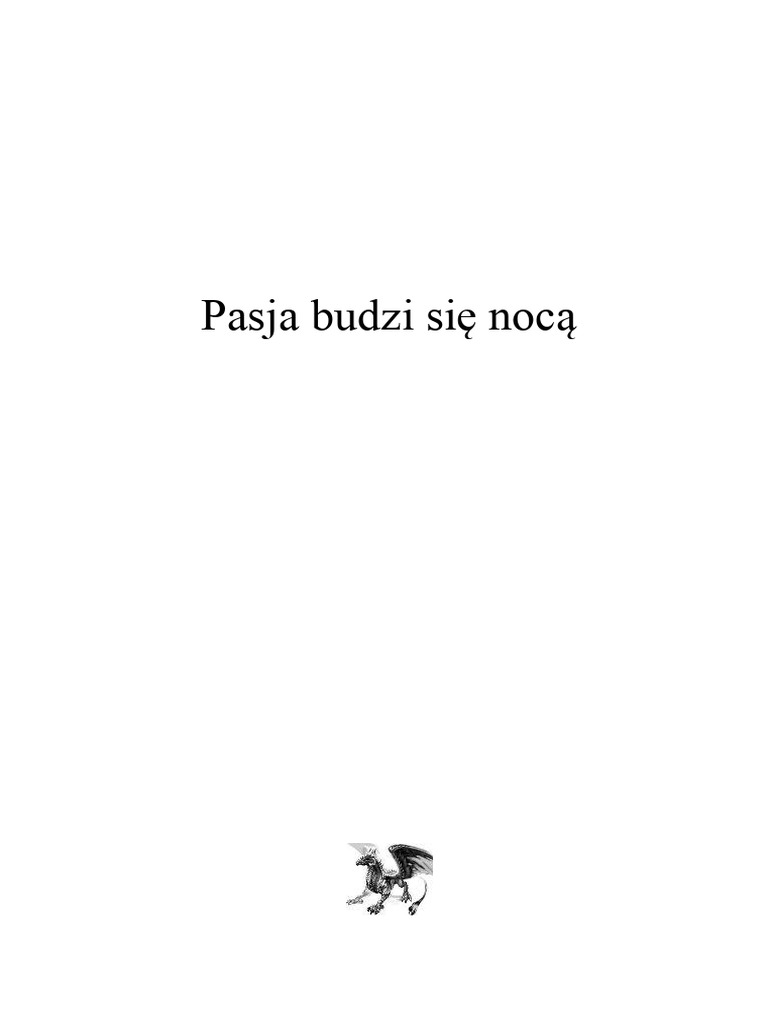 Kossak Anna - Pasja Budzi Się Nocą | PDF