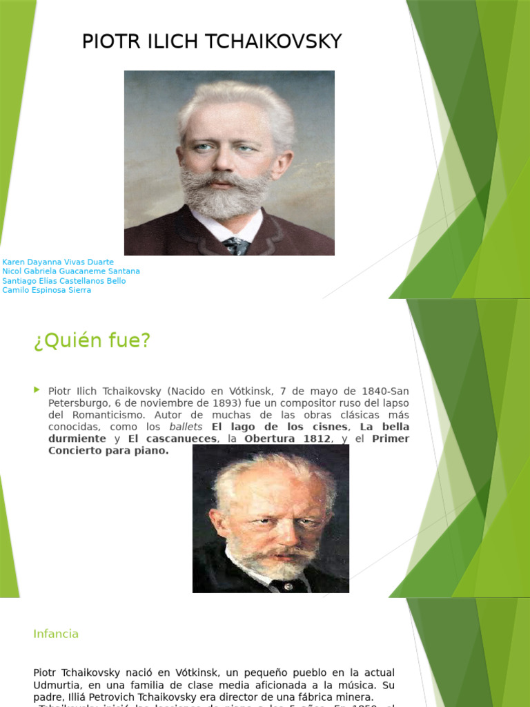 Piotr Ilich Tchaikovsky | PDF | Pyotr Ilyich Tchaikovsky | Composiciones para orquesta sinfónica