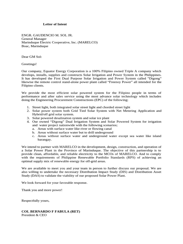 letter-of-intent | PDF