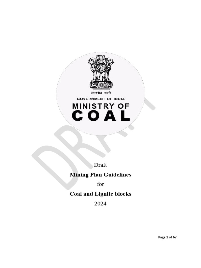 Mining Plan Guidelines for Coal 2024 | PDF | Mining | Coal Mining