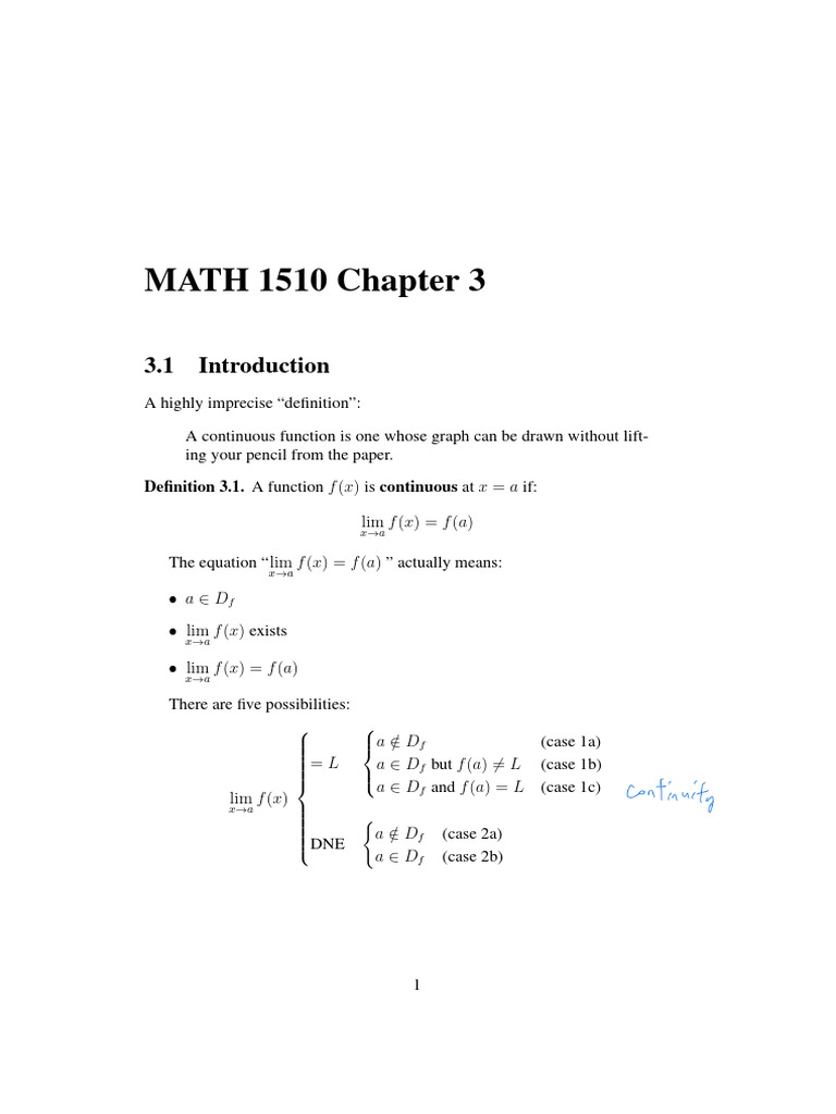 chap3 math1510 | PDF | Mathematical Analysis | Mathematical Relations