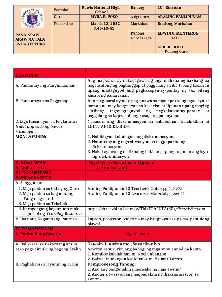 Myra - DLP Ap10 Cot 2020-2021 103145 | PDF