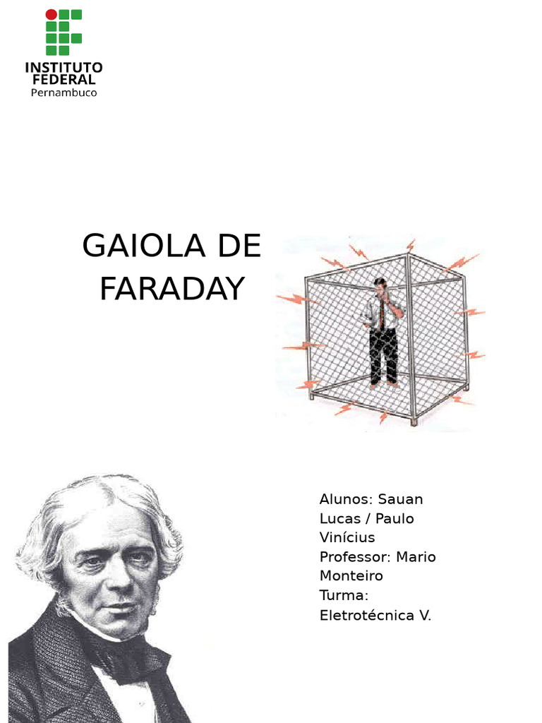 GAIOLA DE FARADAY | PDF | Eletricidade | Condutor elétrico