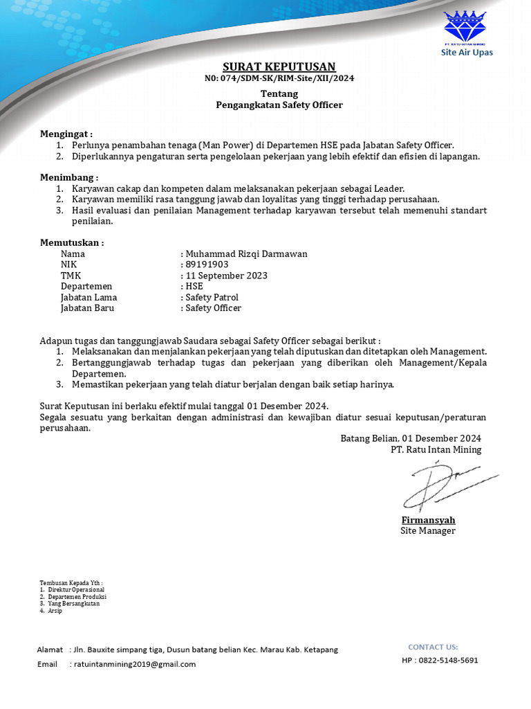 SK Muhammad Rizqi Darmawan | PDF