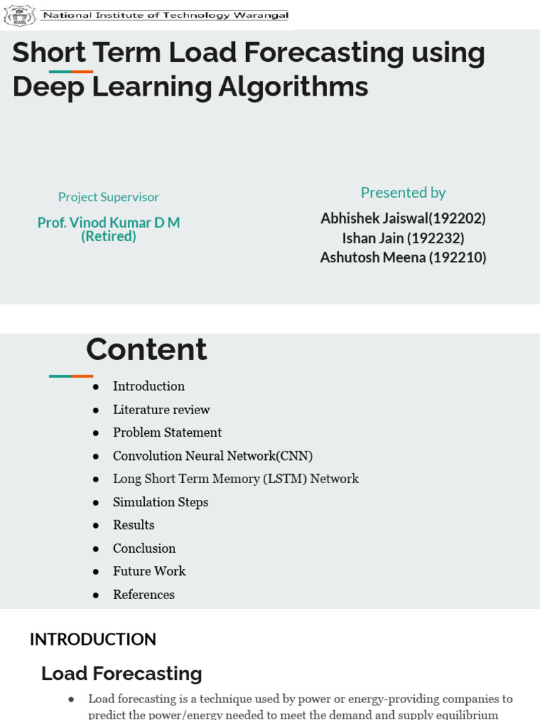 Deep Learning for Short-Term Load Forecast | PDF | Artificial Neural Network | Forecasting