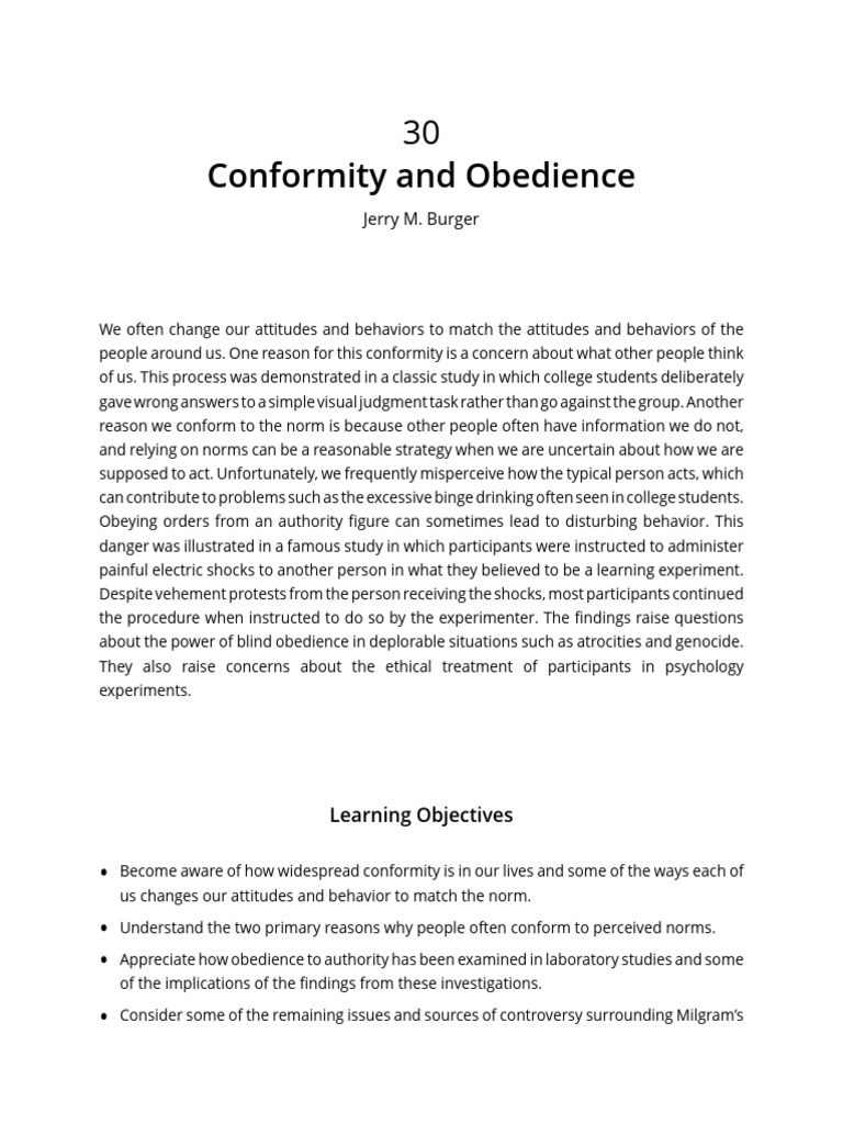 General Psychology-540-548 | PDF | Obedience (Human Behavior) | Conformity