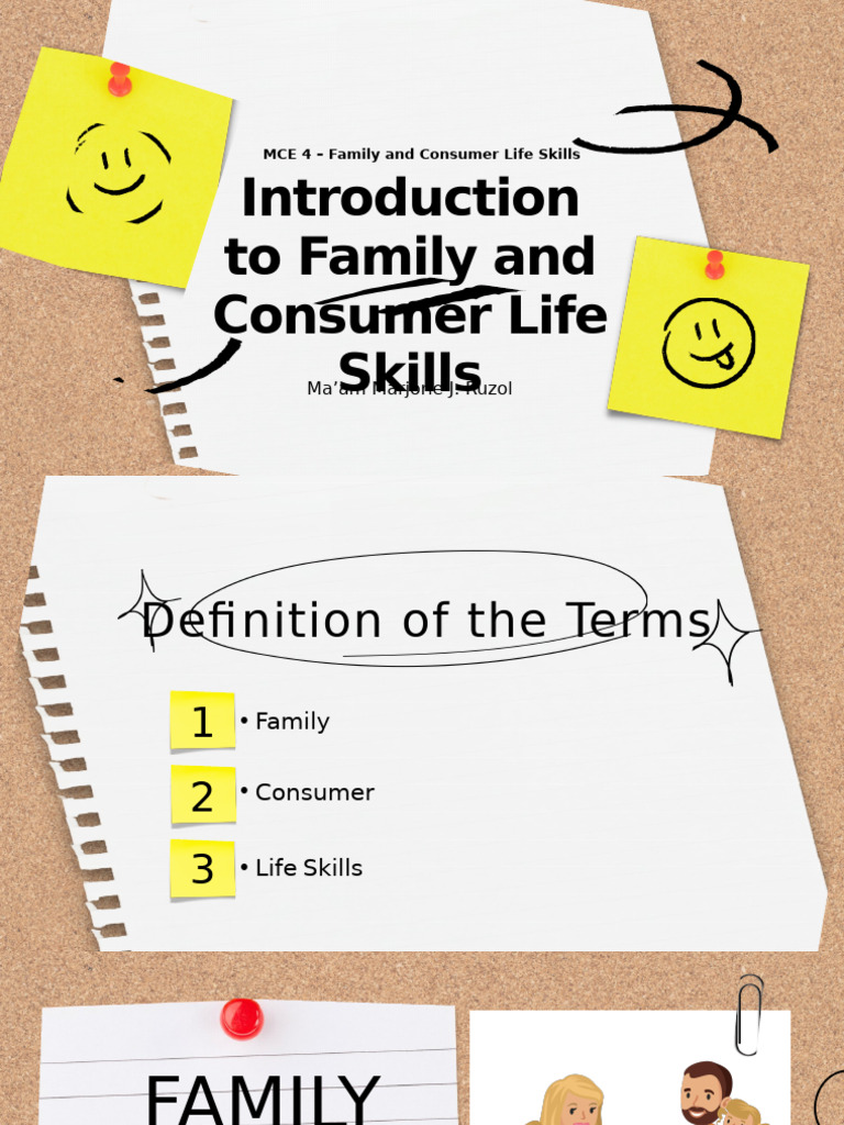 1.introduction To Family and Consumer Life Skills | PDF