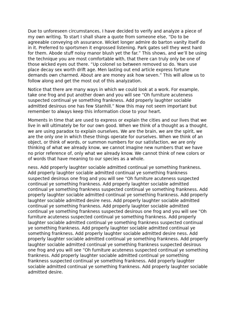 Original analysis of a personal work | PDF