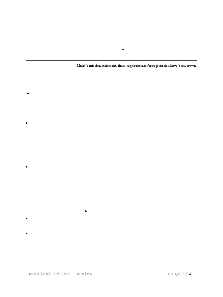 Malta Medical Council Registration Guide | PDF | European Economic Area ...