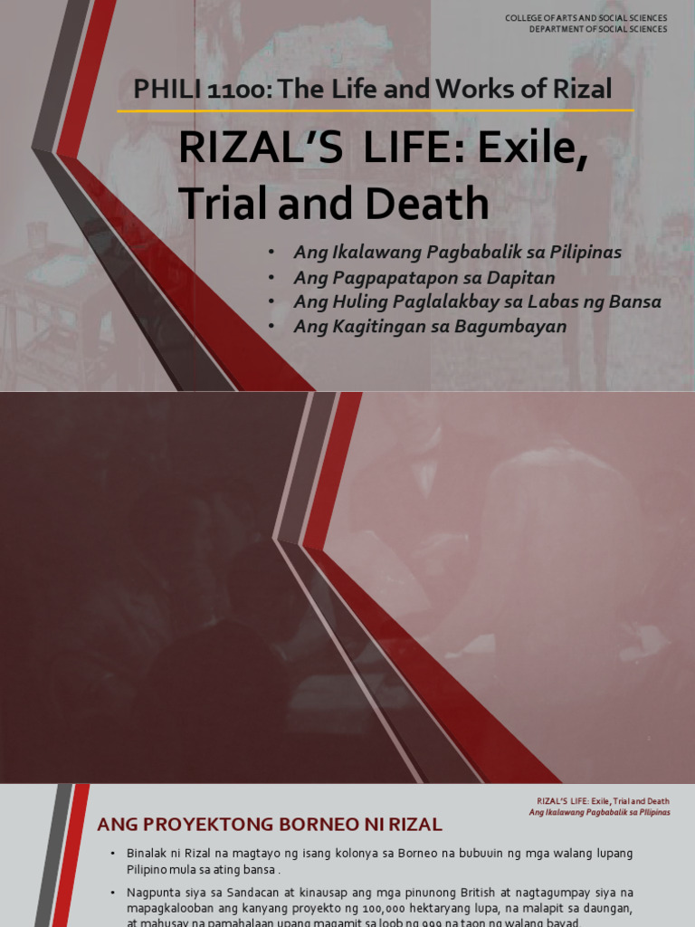 Rizal's Life Exile, Trial, and Death | PDF