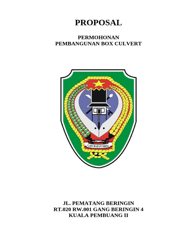 Proposal Jalan | PDF