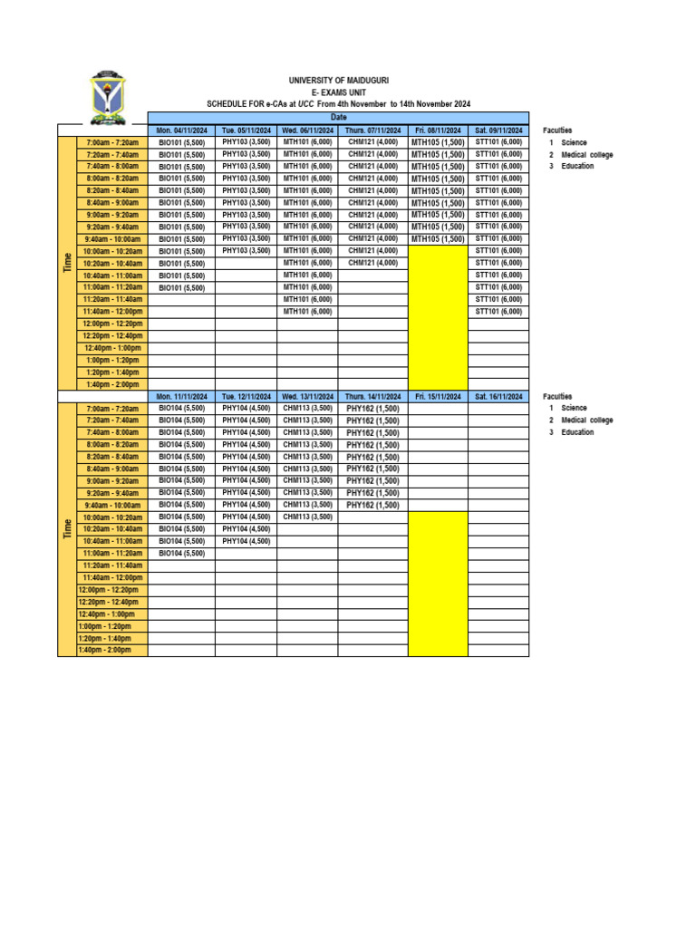UCC E CAs 2023 2024 Session Second Semester v1 | PDF
