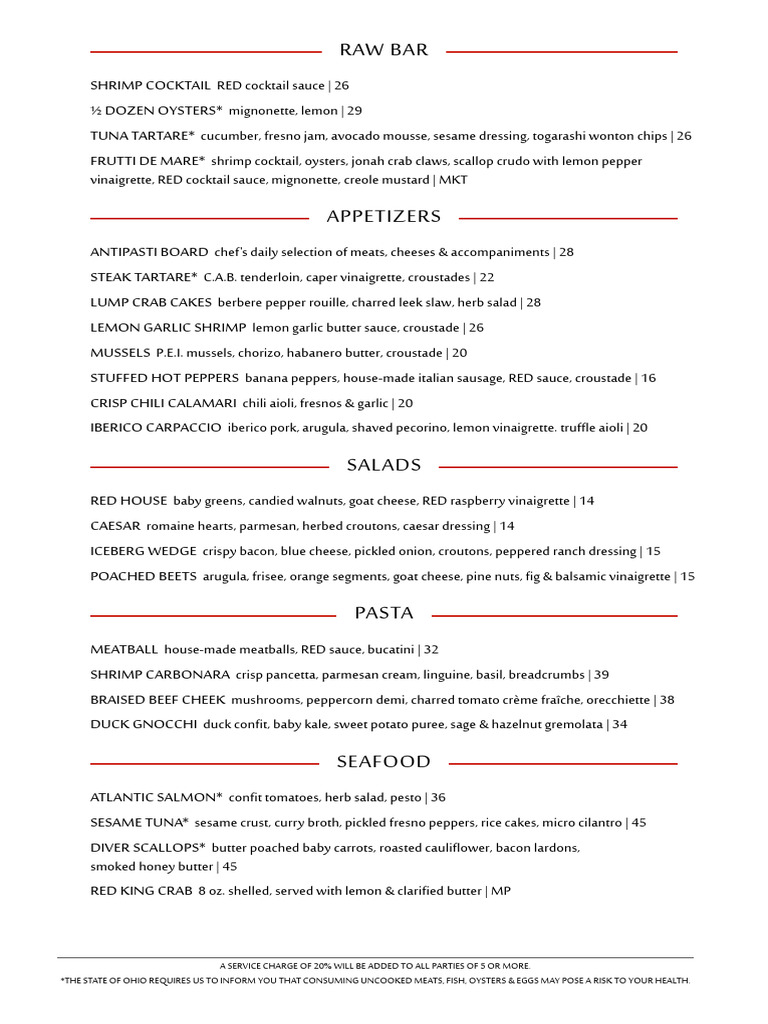 PC+DINNER+MENU+Fall Winter+24 | PDF | Steak | Sauce