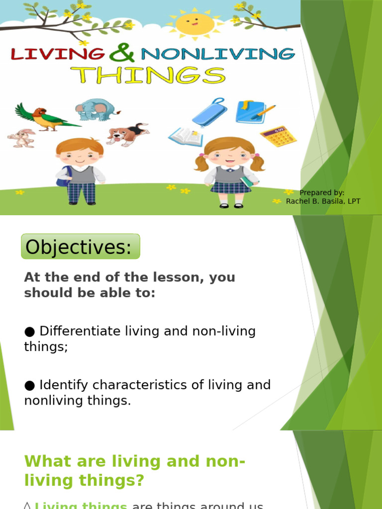 Living vs Non-Living Things Explained | PDF