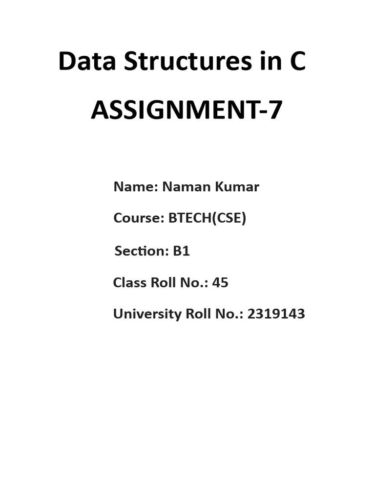 Assignment 7 Pdf Pointer Computer Programming Software Engineering