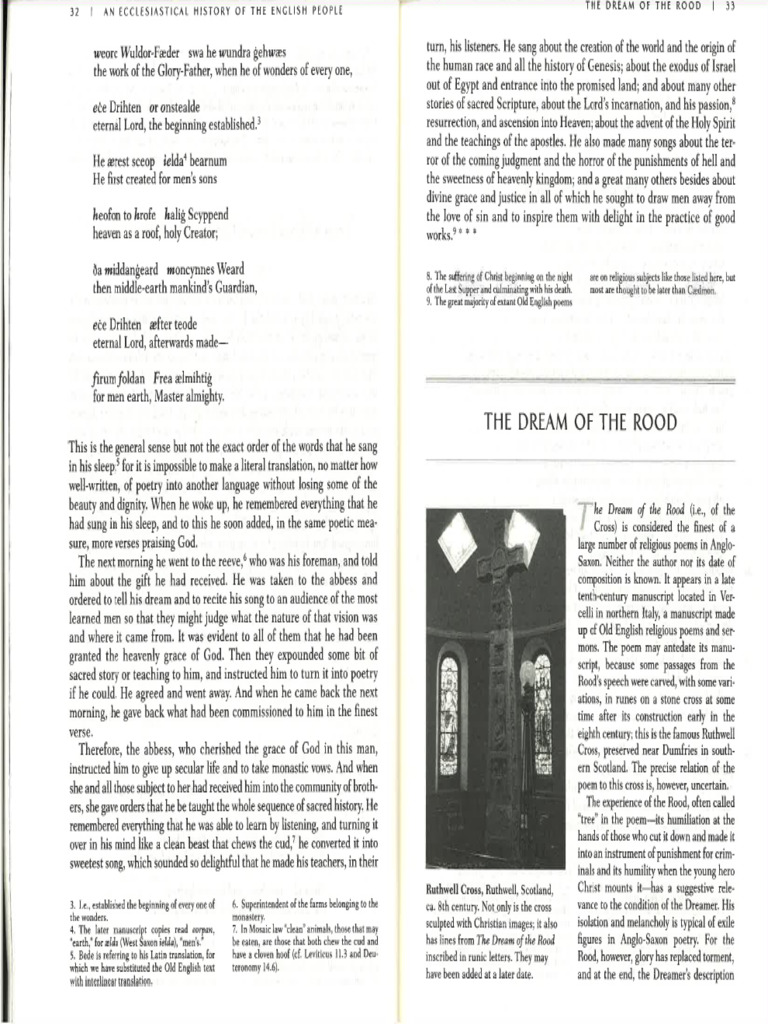 The Dream of The Rood (Text) | PDF