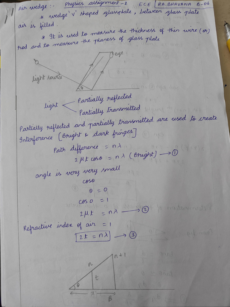 Physics Assignment 2 by Bhavana Ra Ece | PDF