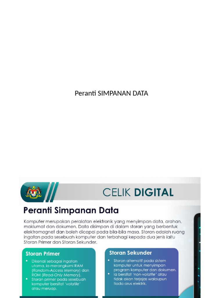 Peranti Data | PDF