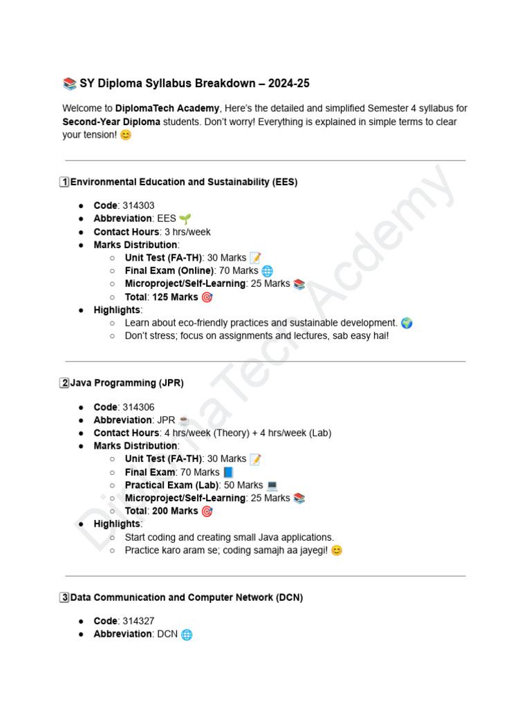 4th Sem Syllabus Breakdown. | PDF | Computing | Computer Engineering