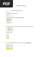 Recopilación Exámenes (Mate-Pre Espol) | PDF | Función (Matemáticas) | Entero